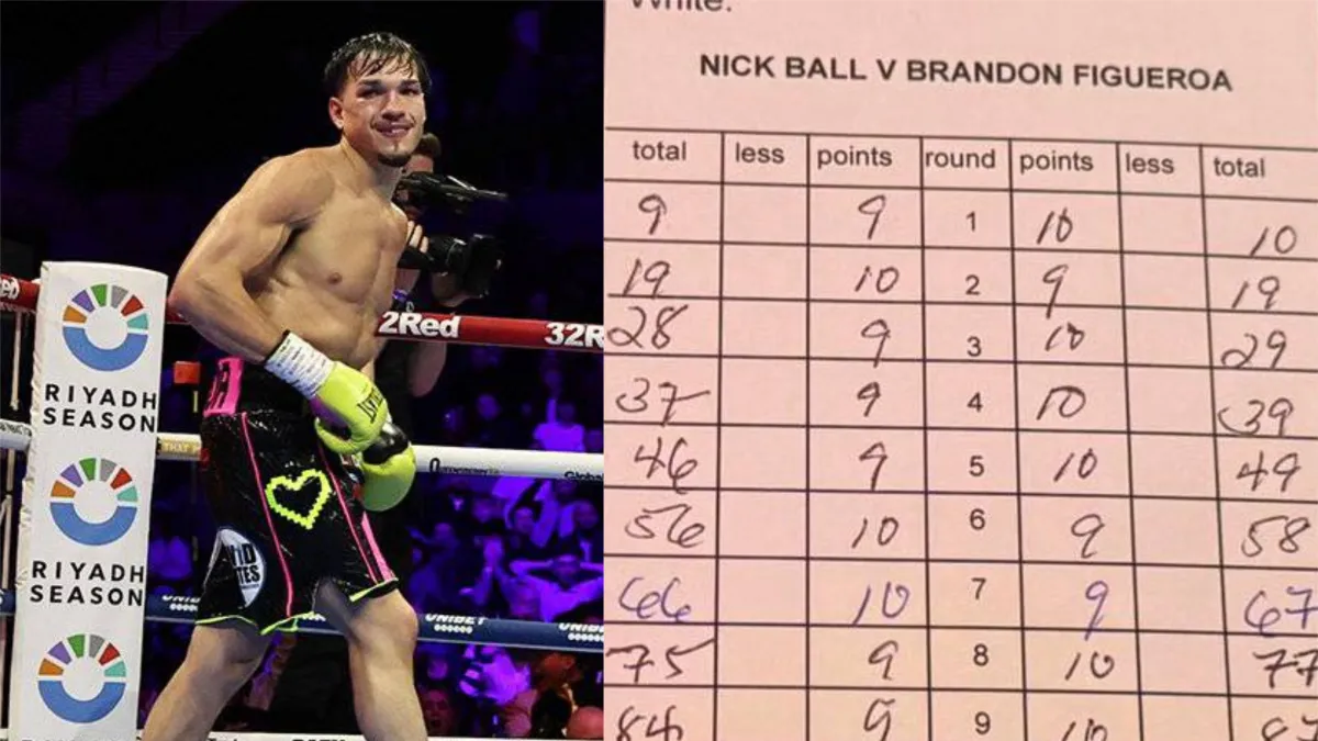 Así iban las tarjetas antes de que Brandon Figueroa detuviera a Nick ...